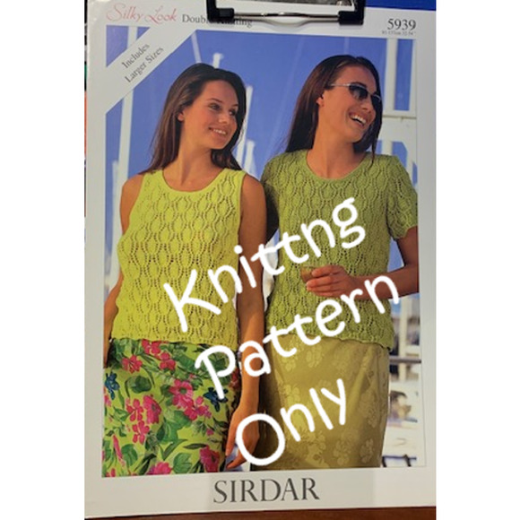 Sirdar | Art | New Sirdar 5939 Silky Look Larger Sizes Lacy Sweater ...